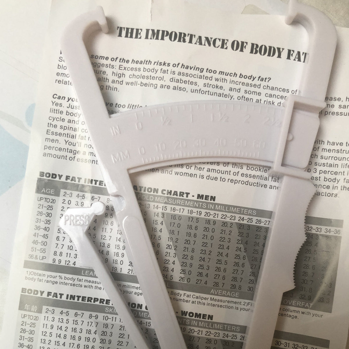Body Fat Test (T-Fitness Clippers Method) – T Fitness
